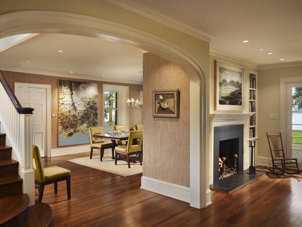 Private Residence on the Delaware River - Traditional - Living Room ...