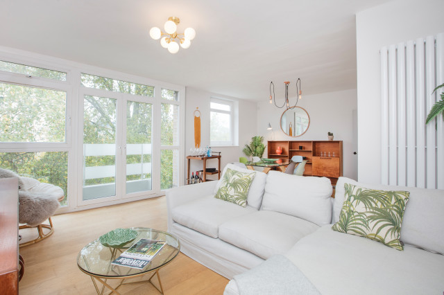 Putney Penthouse - Midcentury - Living Room - London - by Zoe Willis ...