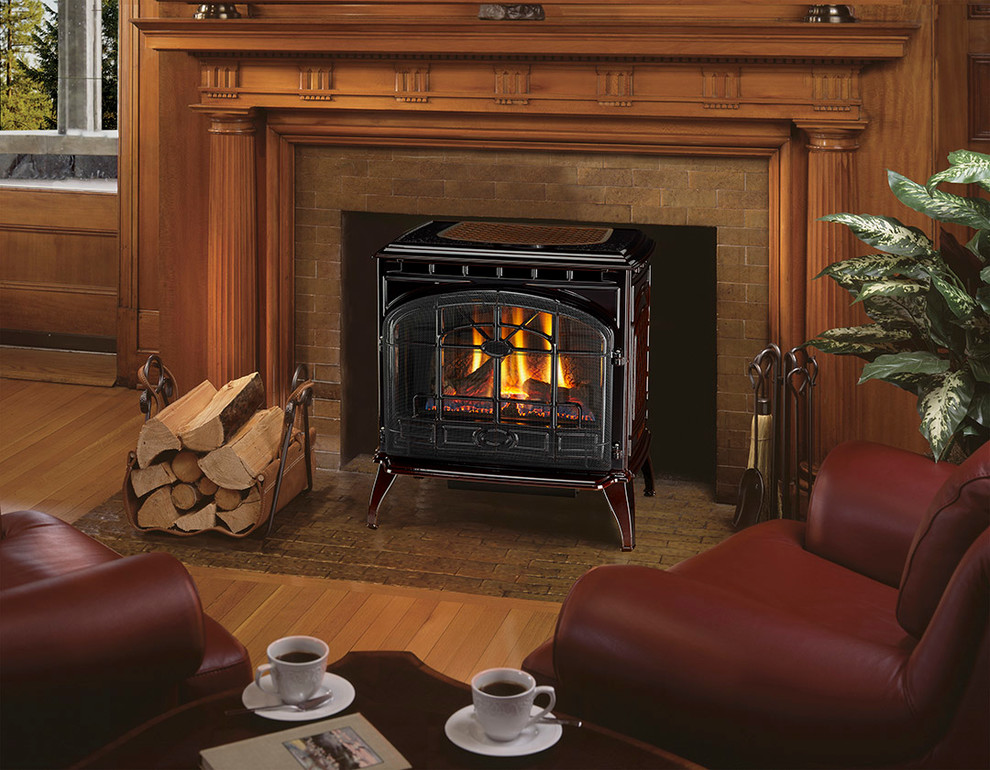 Quadra-Fire Stoves and Inserts - Rustic - Living Room - New York - by ...