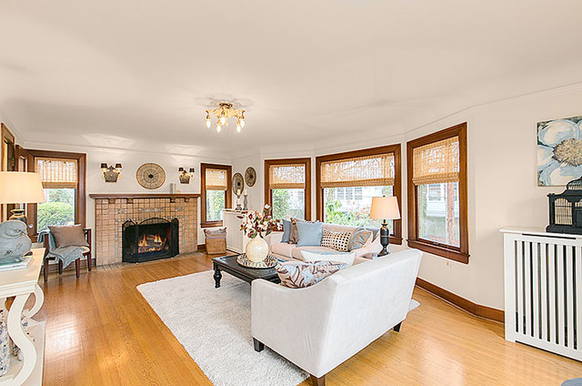 Queen Anne Brick Colonial - Living Room - Seattle - by Seattle Staged ...