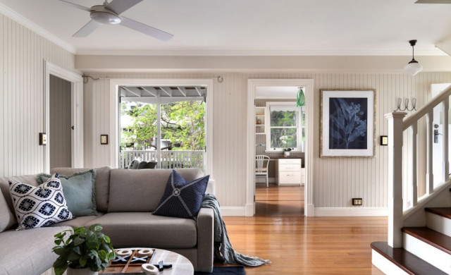 Queenslander renovation in Hamilton with skatebowl inside the house ...