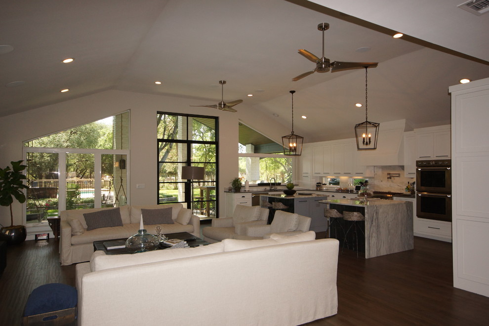 Ranch house remodel - Transitional - Living Room - Austin - by Richard ...