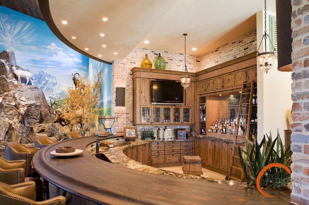 Ranch Trophy Room - Mediterranean - Living Room - Austin - by Palmer ...