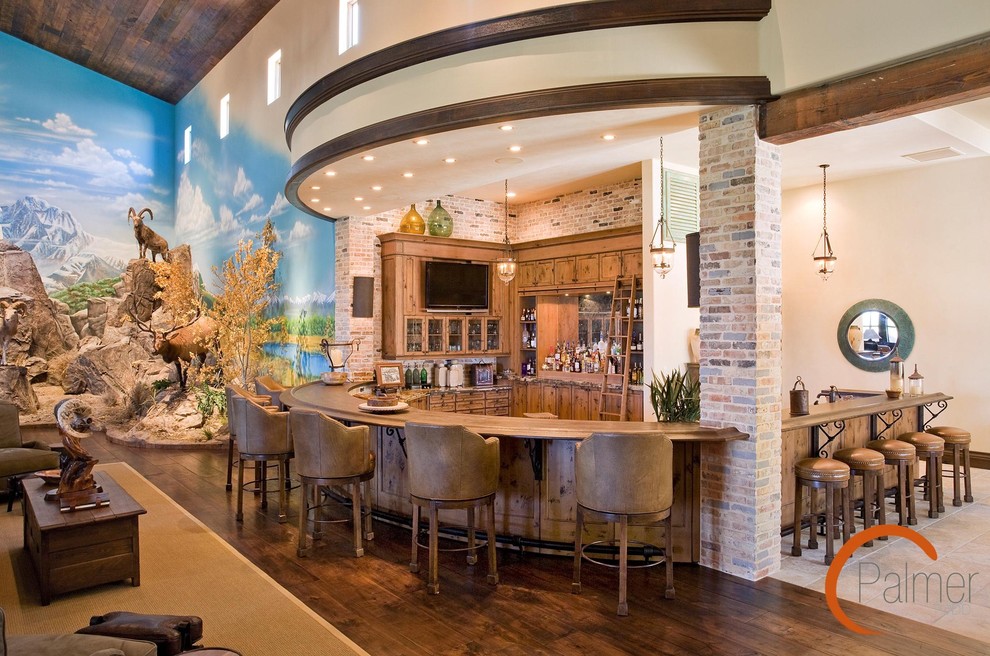 Ranch Trophy Room - Traditional - Living Room - Austin - by Palmer Todd ...
