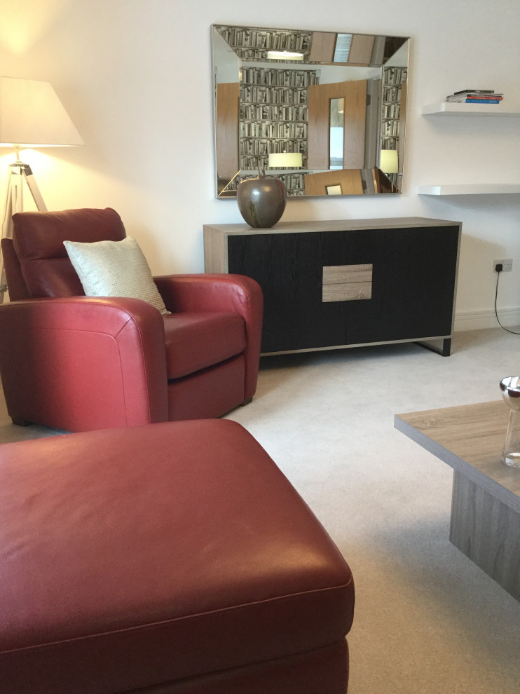 Raspberry & Honey ‘Read & Relax’ Room - Modern - Living Room - Glasgow ...