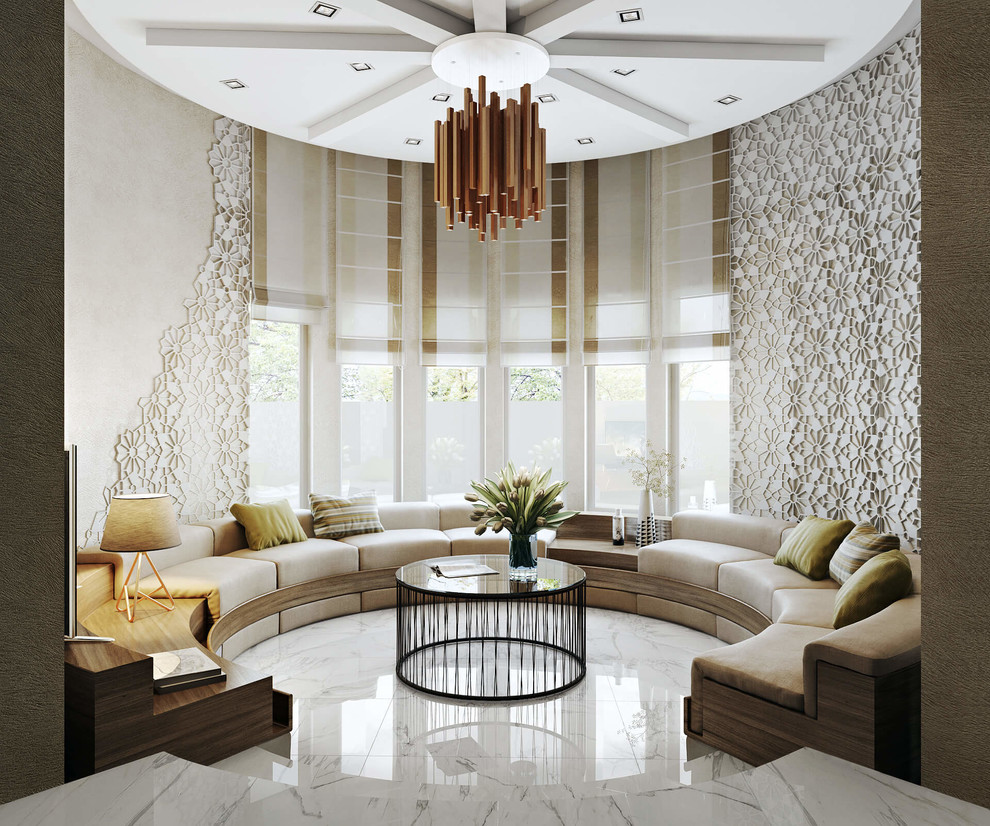 Realistic 3D Rendering for Living Room Design Presentation by ArchiCGI ...