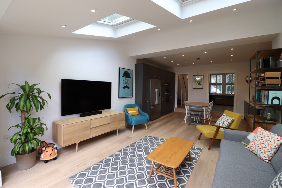 Rear extension and ground floor re-development - Traditional - Living ...