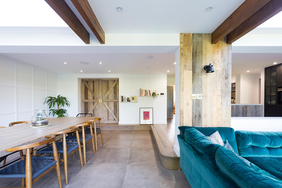 Rear extension to a cottage in Hertfordshire - Contemporary - Living ...