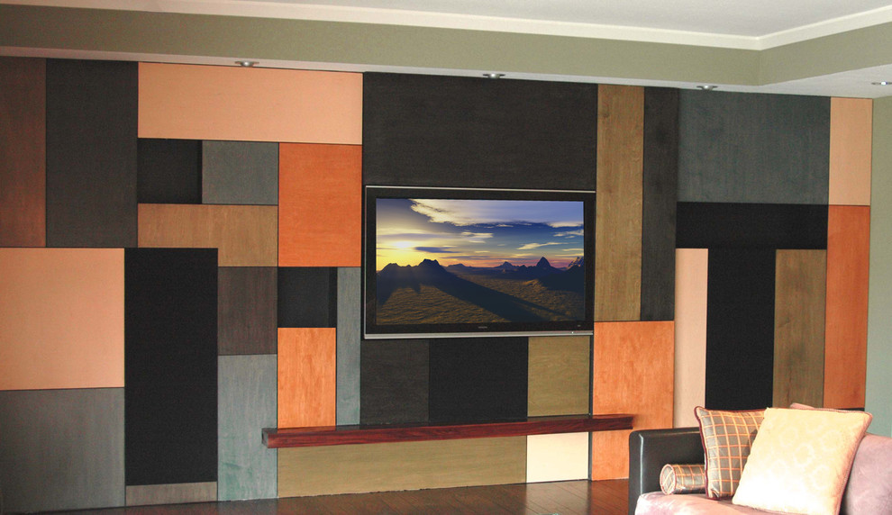 Recessed Television - Modern - Living Room - San Francisco - by High ...