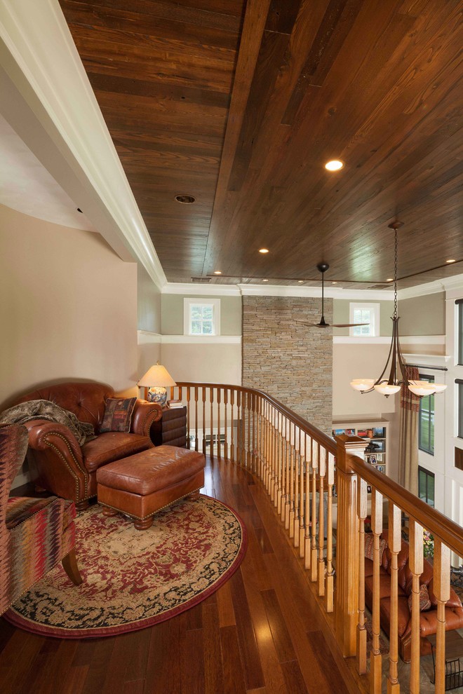 Reclaimed Chestnut Paneling - Transitional - Living Room - Boston - by ...