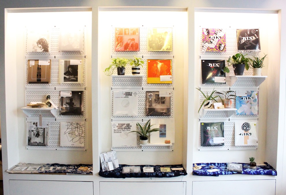 Record Album Storage & Organization with Wall Control Pegboard - Modern ...