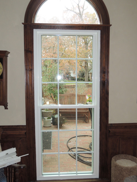 Red brick house with rotten wood windows - Traditional - Living Room ...