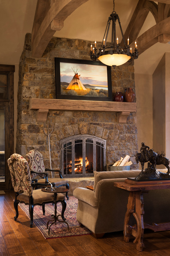 Red Fox Ranch - Rustic - Living Room - Minneapolis - by Peter Eskuche ...