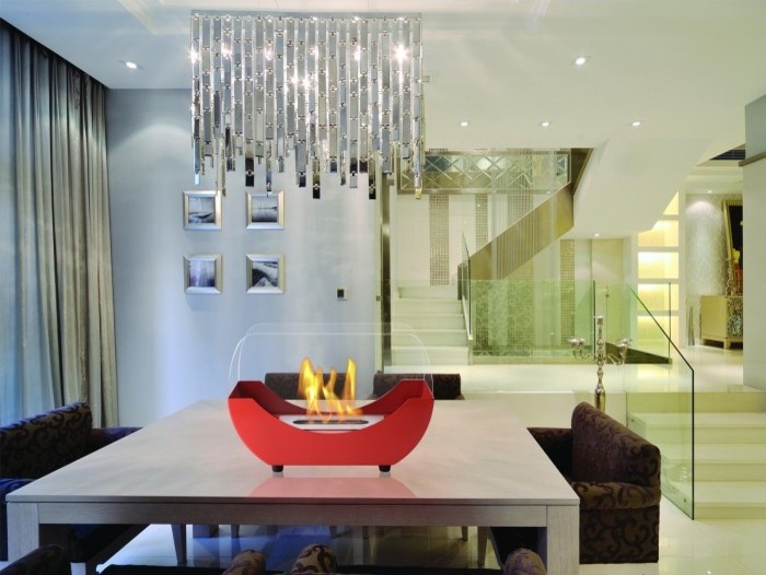 Red Liberty Tabletop Fireplace - Modern - Living Room - New York - by ...