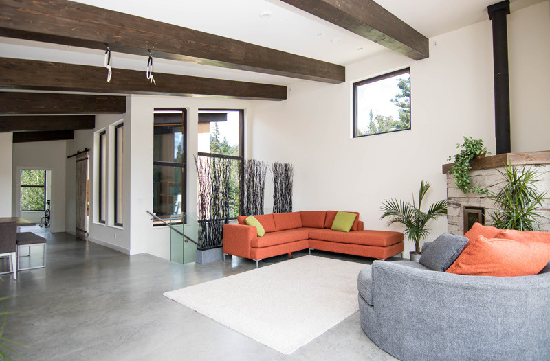 Residention Timber Frame Build - Moderno - Salón - Calgary - de ...