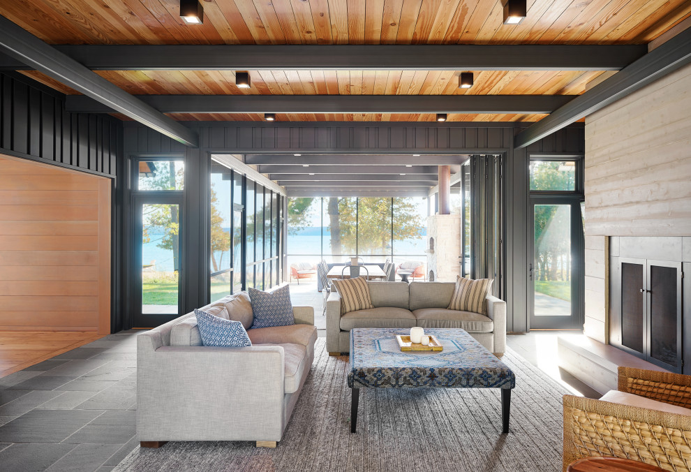 Restful Homestead - Rustic - Living Room - Grand Rapids - by Scott ...