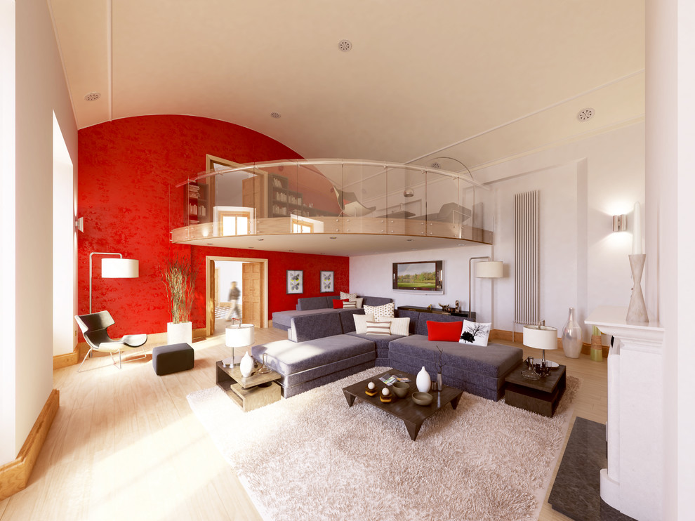 Restoration of Coodham House, Scotland - Modern - Living Room - Glasgow ...