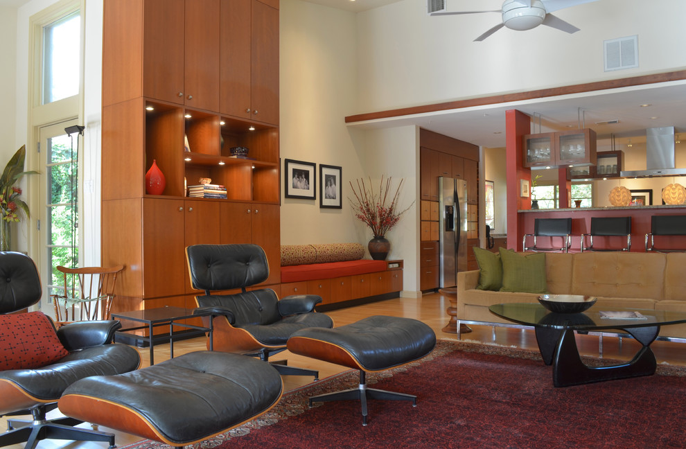 Rick & Susan Hibbs - Midcentury - Living Room - Dallas - by Sarah ...