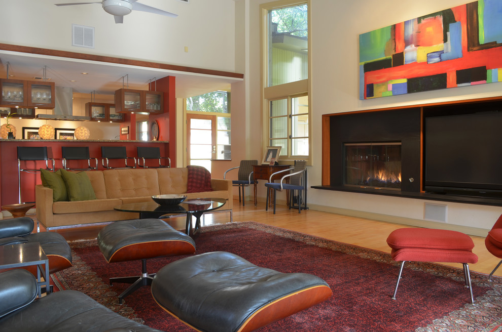 Rick & Susan Hibbs - Midcentury - Living Room - Dallas - by Sarah ...
