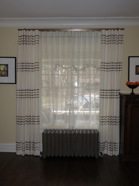 Ripplefold sheer drapes with Ripplefold inoperable overdrapes ...