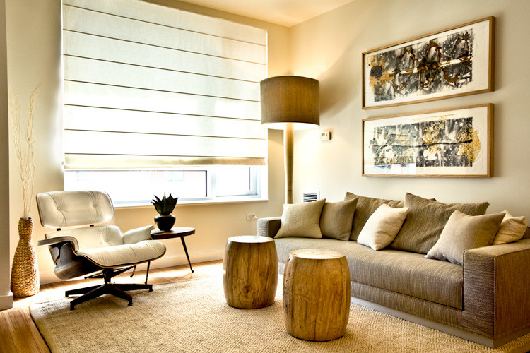 Riverhouse Model Apartment - Modern - Living Room - New York - by Wolf ...