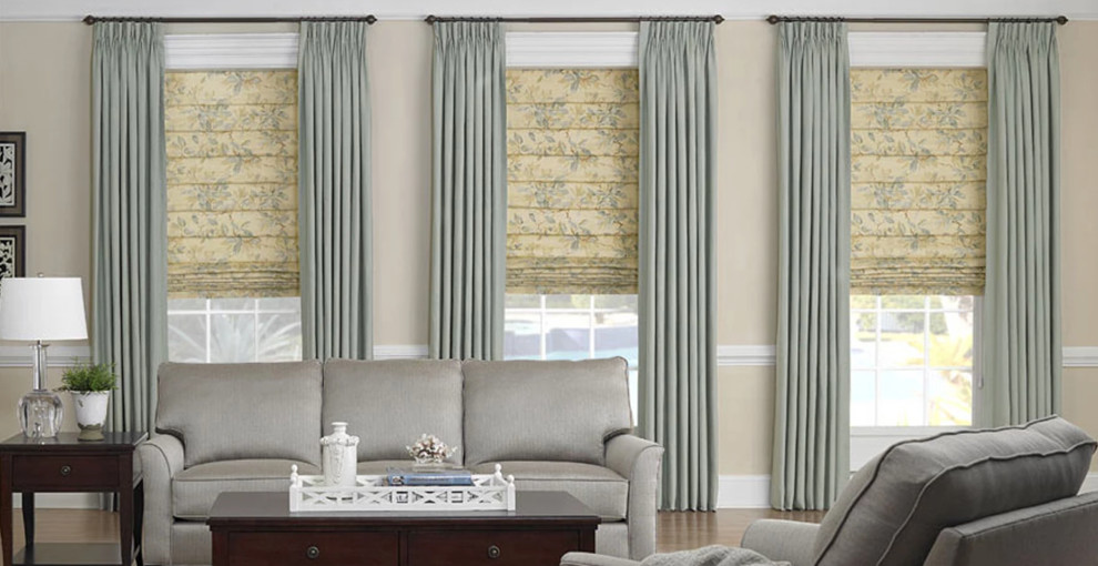 Roman Shades For Living Room Design