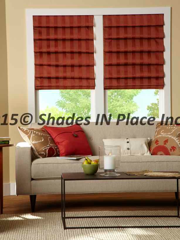 Roman Shades - Traditional - Living Room - Tampa - by Shades IN Place ...