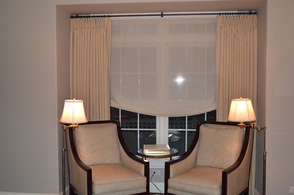 Roman Shades - Transitional - Living Room - Chicago - by Spruce ...