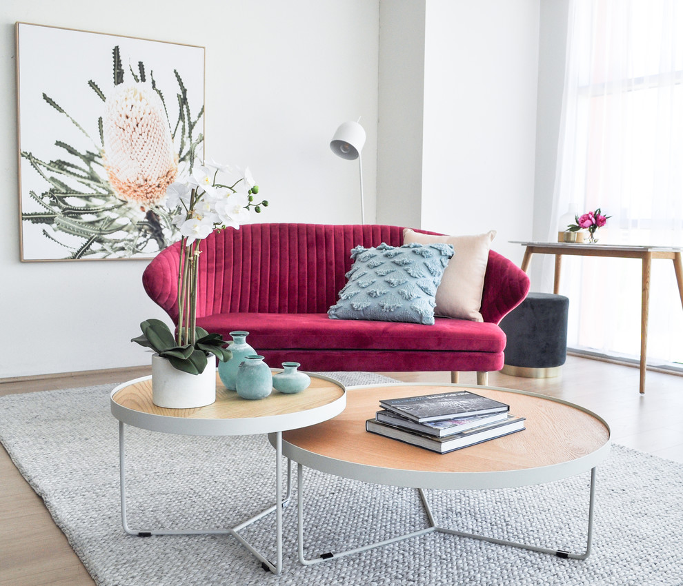 Rosy & Cosy - Modern - Living Room - Melbourne - by Interior Secrets ...