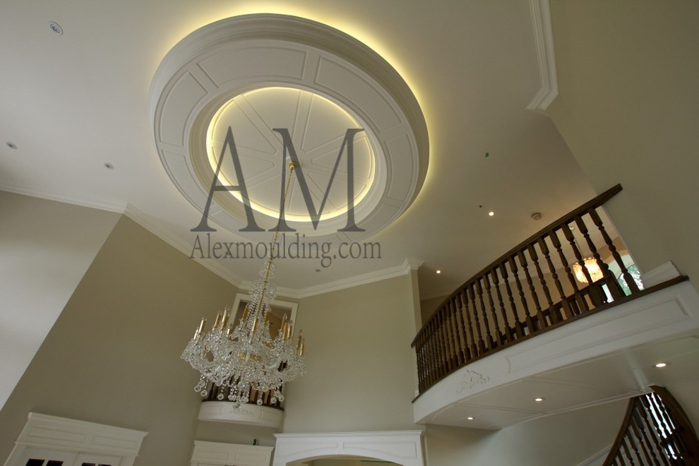 Round Coffered Ceiling - Traditional - Living Room - Toronto - by Alex ...