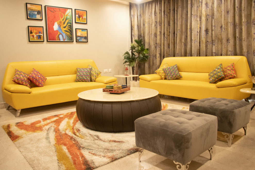 RUBIK'S CUBE HOUSE - Contemporary - Living Room - Delhi - by Woodcraft ...