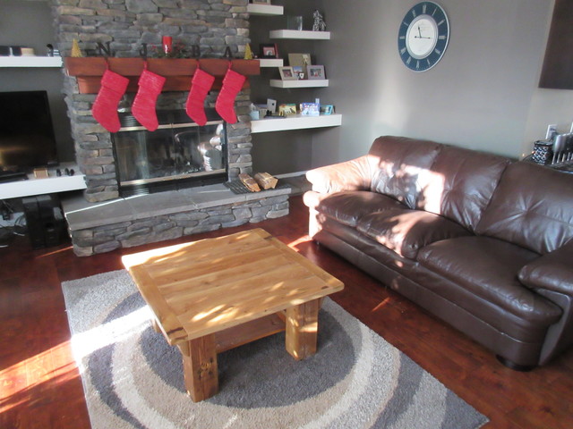 Rustic Barn Wood Coffee Table - Rustic - Living Room - Calgary - by ...