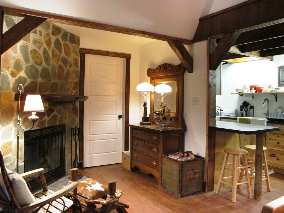 rustic cabin living room - Eclectic - Living Room - Baltimore - by ...