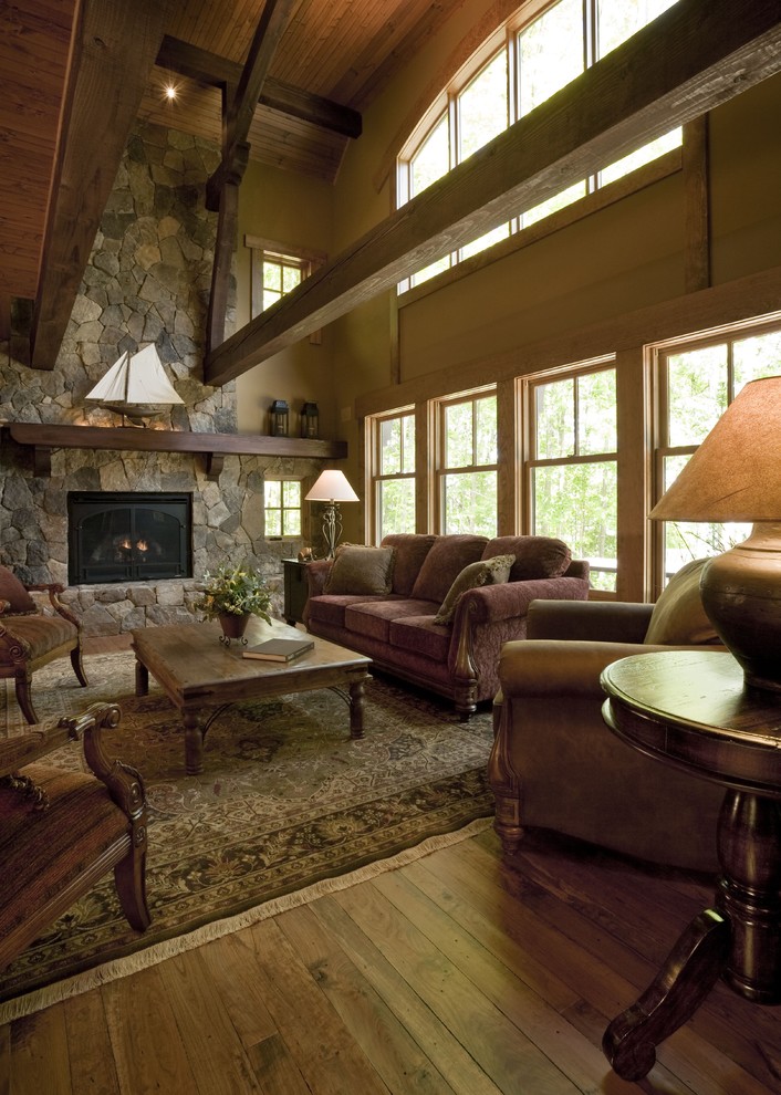 Rustic Cabin - Rustic - Living Room - Minneapolis - by nancekivell home ...