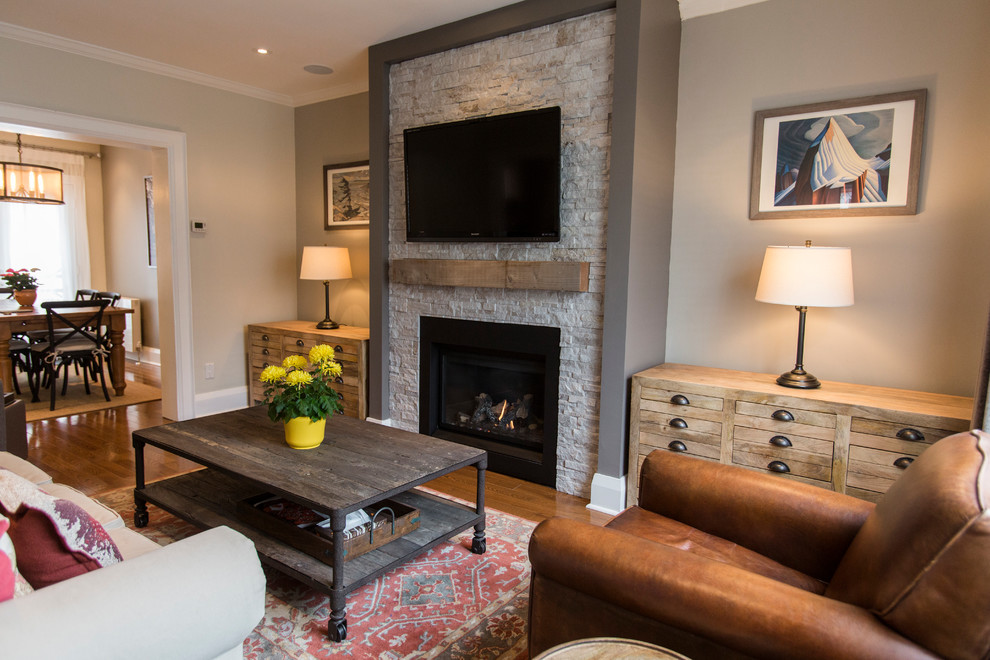 Rustic Craftsman - Craftsman - Living Room - Toronto - by BiglarKinyan ...