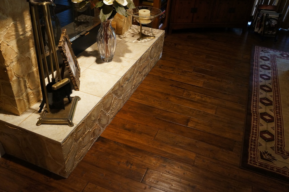 Rustic Hardwood Flooring - Rustic - Living Room - Los Angeles - by DGS ...