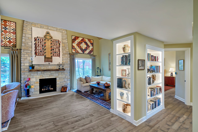 Rustic Home- Open Floor Plan - Rustic - Living Room - Chicago - by ...