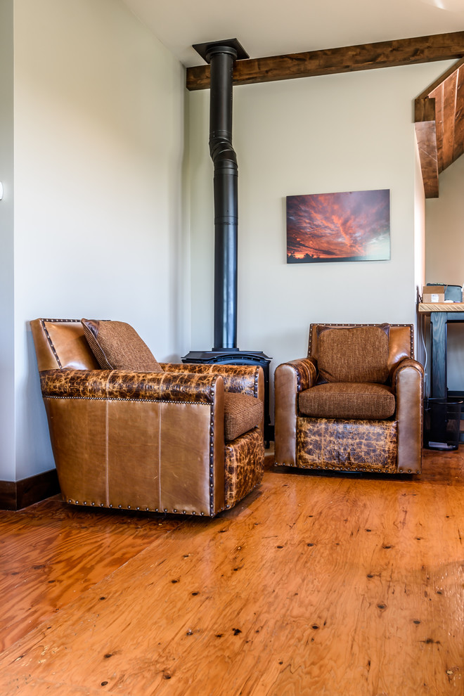 Rustic Loft - Rustic - Living Room - Other - by Evolve Interior Designs ...