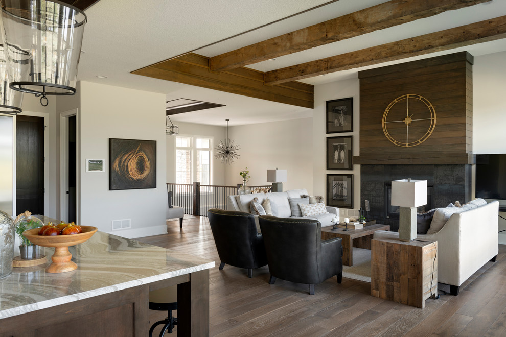 Rustic Rambler - Farmhouse - Living Room - Minneapolis - by Custom One ...