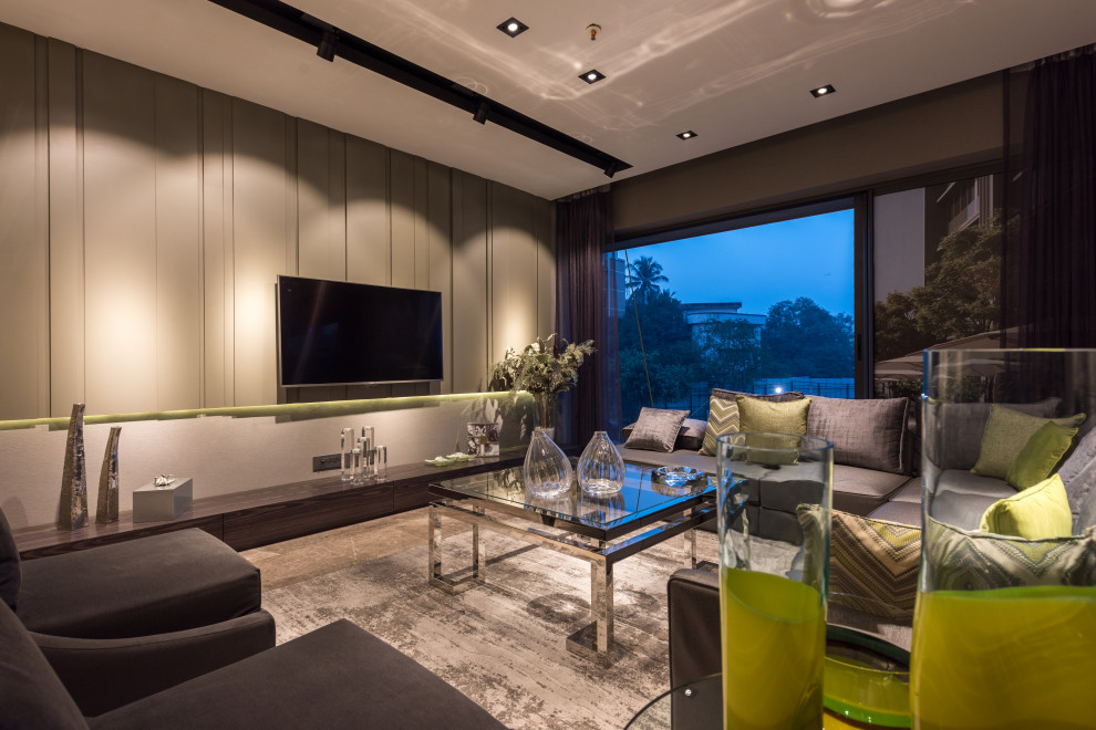 Rustomjee Paramount Showflat, Bandra - Modern - Living Room - Mumbai ...