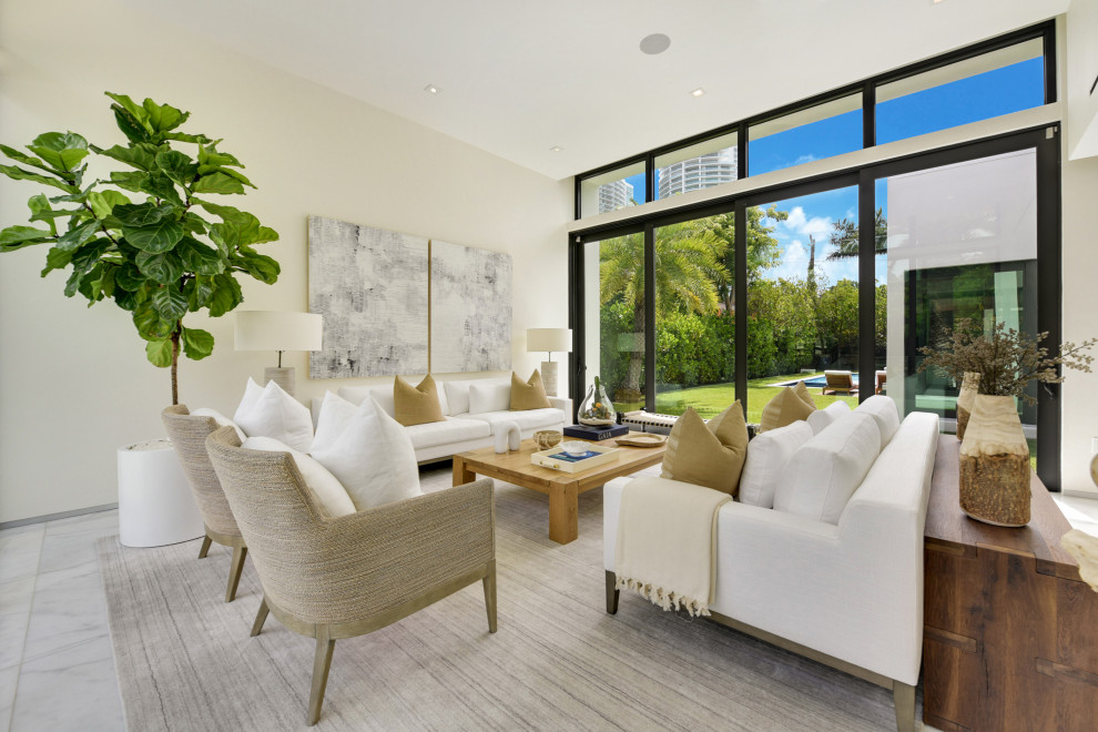 S Miami Avenue - Contemporary - Living Room - Miami - by Sensi Casa l ...