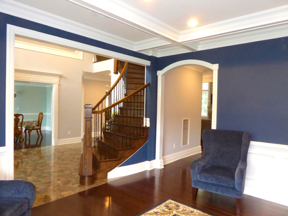 S. Residence | Modern Tale on Center Hall Colonial | Interesting Roof ...