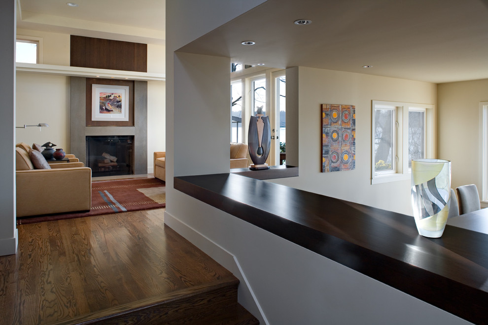 Sammamish Waterfront Residence - Contemporary - Living Room - Seattle ...