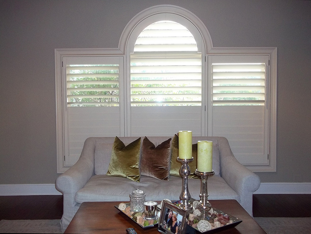 San Antonio Triple Window with Center Arch - Traditional - Living Room ...