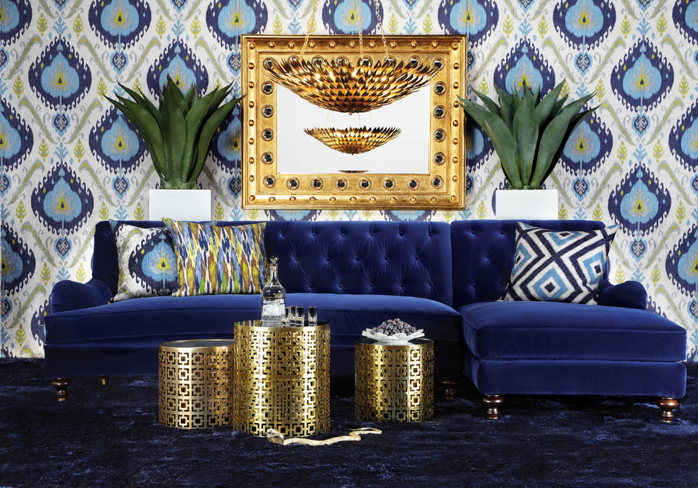 Sapphire Splendor - Contemporary - Living Room - Los Angeles - by Z ...