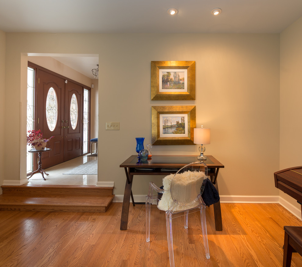 Schaumburg First Floor Remodel - Transitional - Living Room - Chicago ...