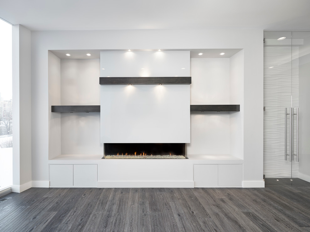 Scona Road Infill - Modern - Living Room - Edmonton - by Parkwood ...