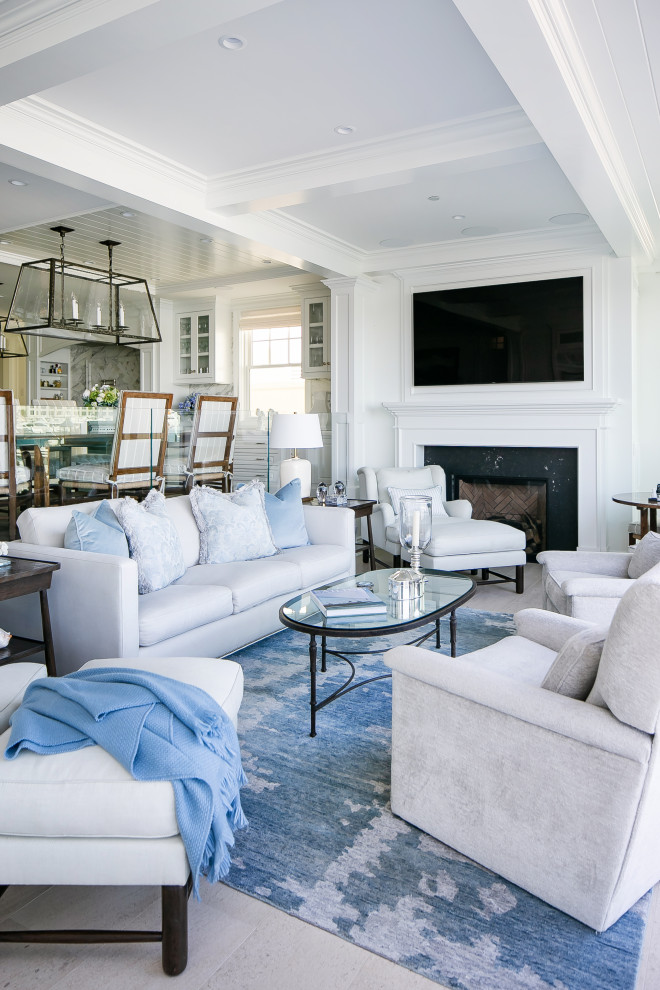 Seaside Charmer - Beach Style - Living Room - Orange County - by Jodi ...