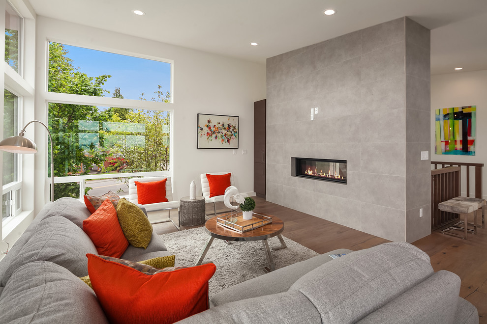 Seattle New Construction - Contemporary - Living Room - Seattle - by ...
