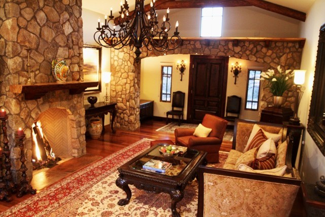Sedona Custom Home European meets Southwest Lodge - Eclectic - Living ...